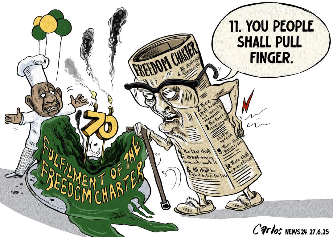 CARTOON BY CARLOS | The Freedom Charter at 70 | News24