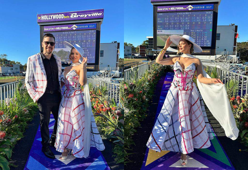 Vadoek couture: Jessica van Heerden stuns in 30-dishcloth dress at ...