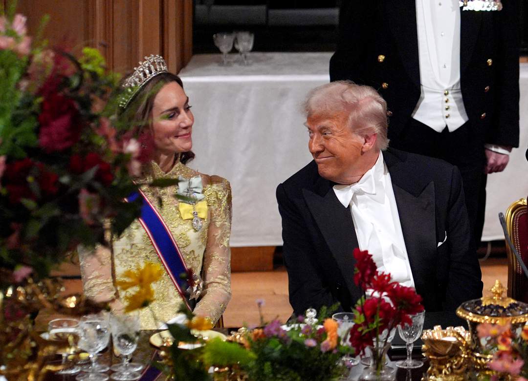 PHOTOS | Donald Trump gets lavish UK banquet - and an awkward guest ...