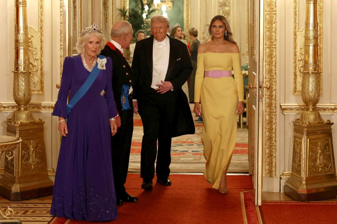 PHOTOS | Donald Trump gets lavish UK banquet - and an awkward guest ...