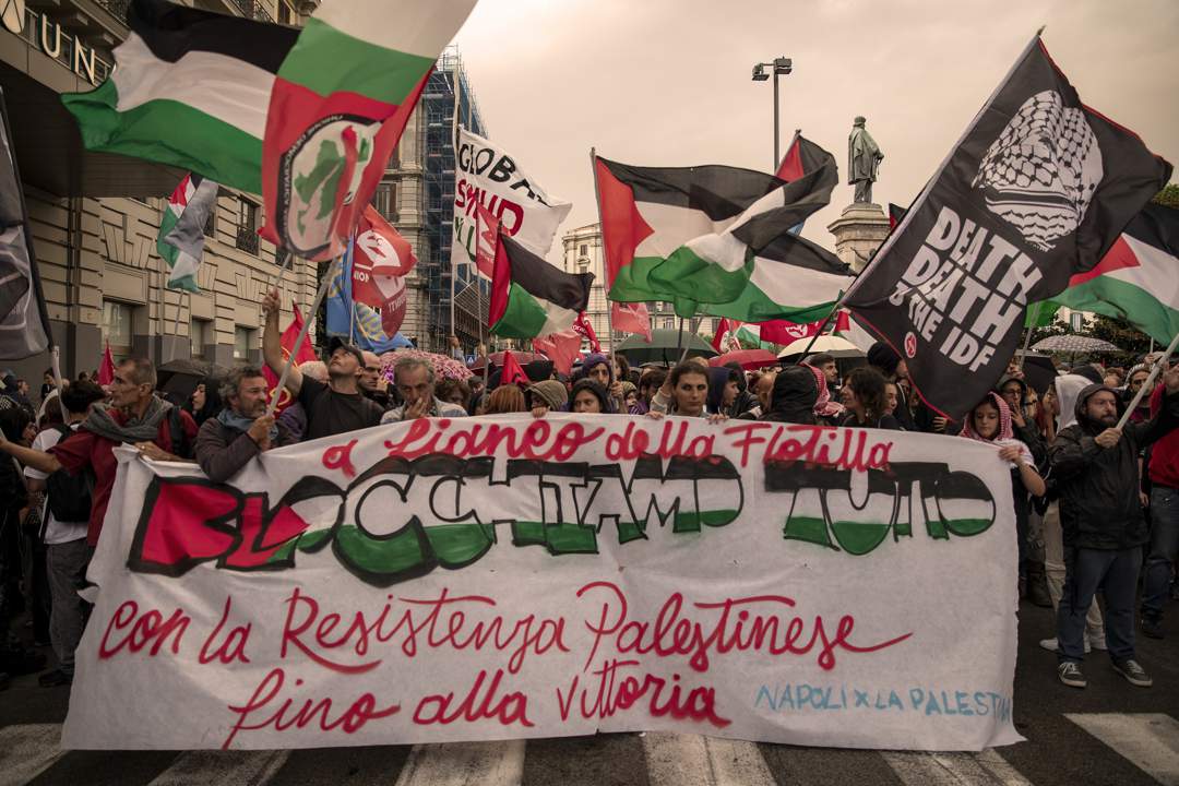 Thousands in Italy ‘angry and unhappy’ over Israel interception of Gaza ...