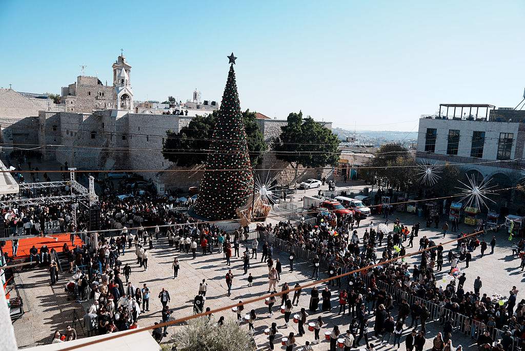 Bethlehem celebrates first festive Christmas in over two years as Gaza ...