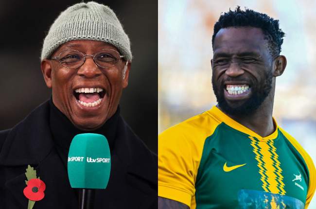 Arsenal legend Ian Wright and Springboks captain Siya Kolisi unite in ...
