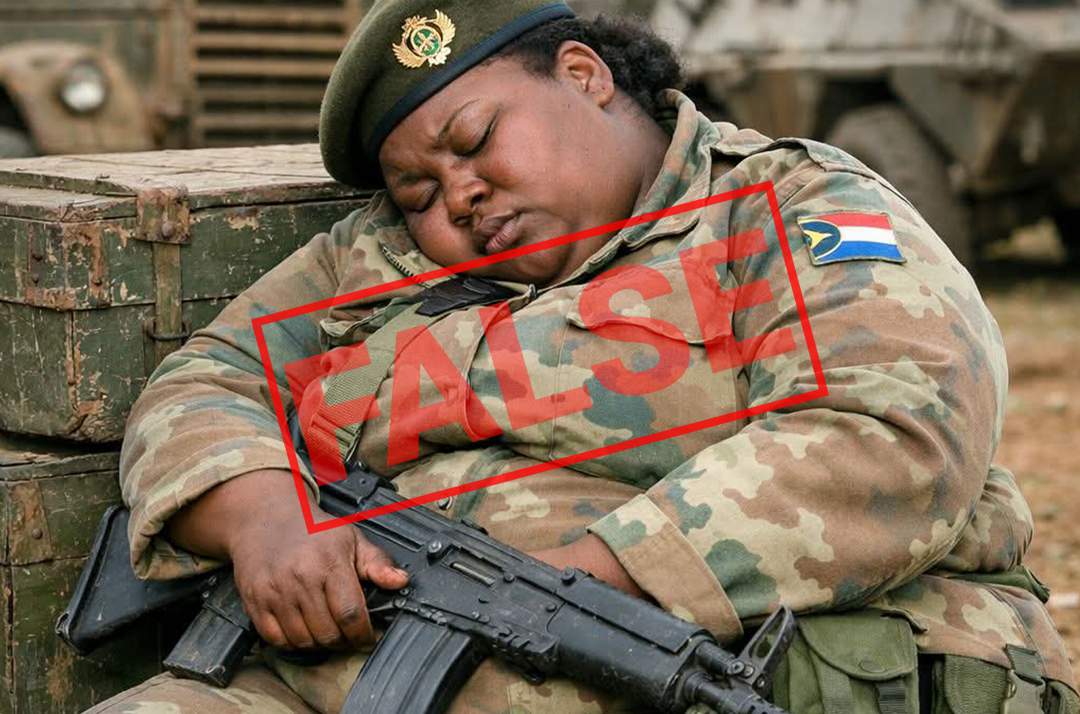 Is this a crime-fighting SANDF soldier caught sleeping on duty? Here’s ...
