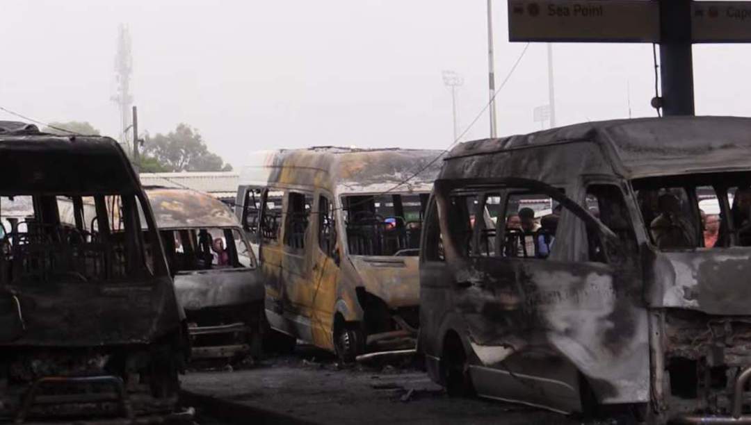 Nine taxis torched at Nyanga rank as taxi war tensions simmer | News24
