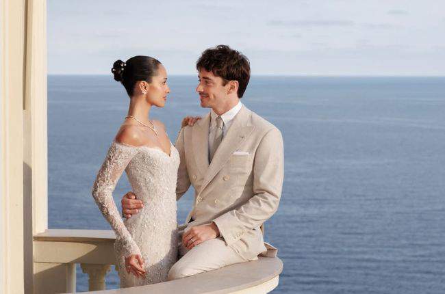 F1’s Charles Leclerc weds Alexandra Saint Mleux in Monaco, complete ...