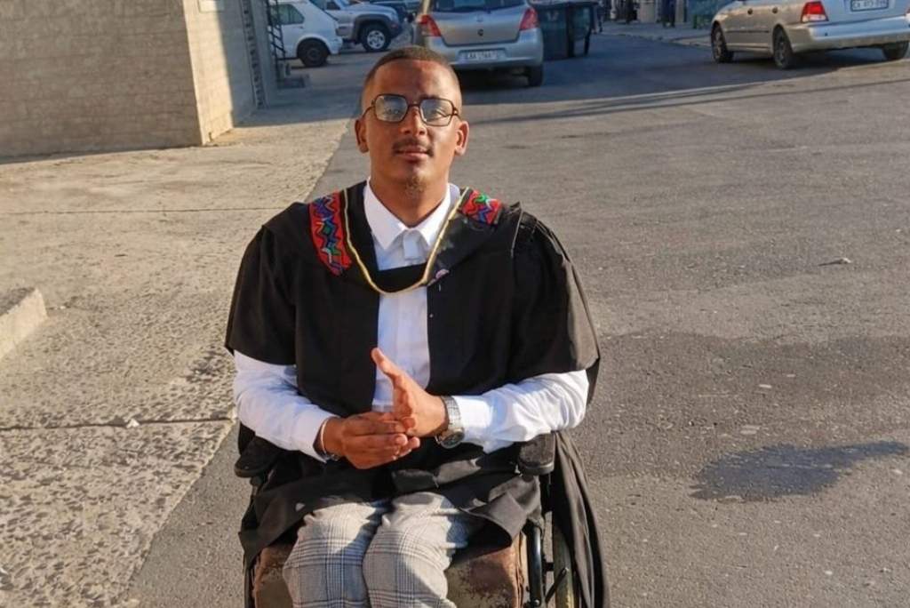 Paralysed Hanover Park gang shooting survivor graduates with LLB, sets ...