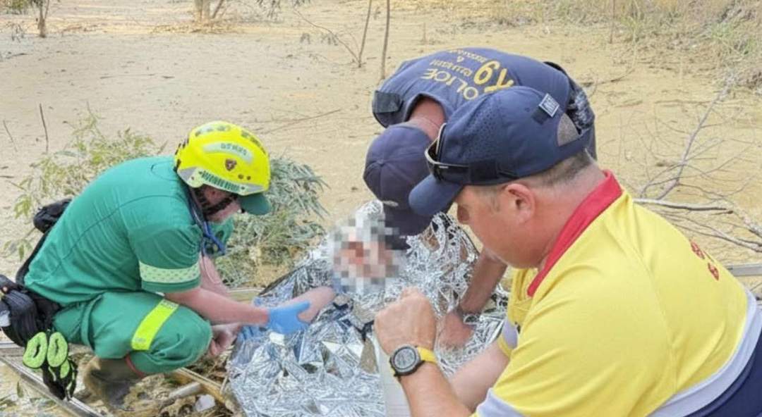 That sinking feeling: Biker’s boots become anchors in quicksand drama ...
